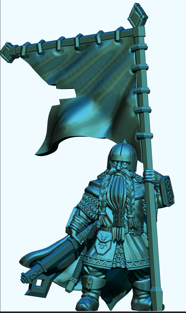 Exiled Dwarves - Dwarven Banner – Miniporium