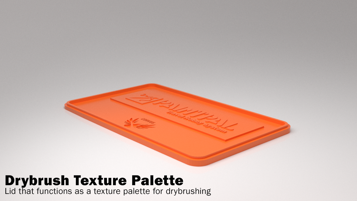 PaintPal - Drybrush Texture Palette Lid – Miniporium