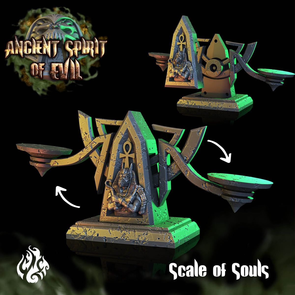Ancient Spirit of Evil - Scale and props – Miniporium